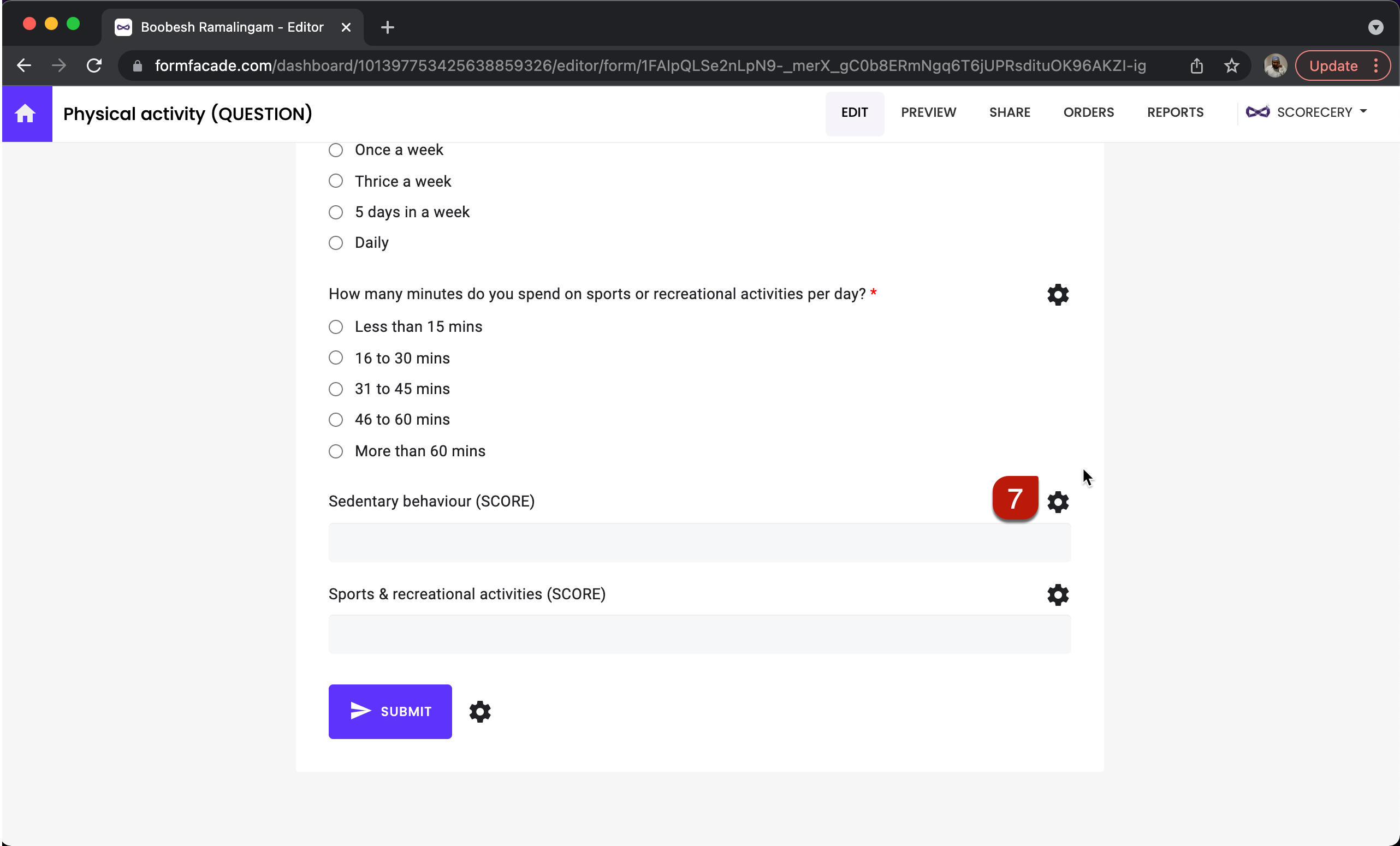 How To Calculate Multiple Scores By Adding Different Questions In 