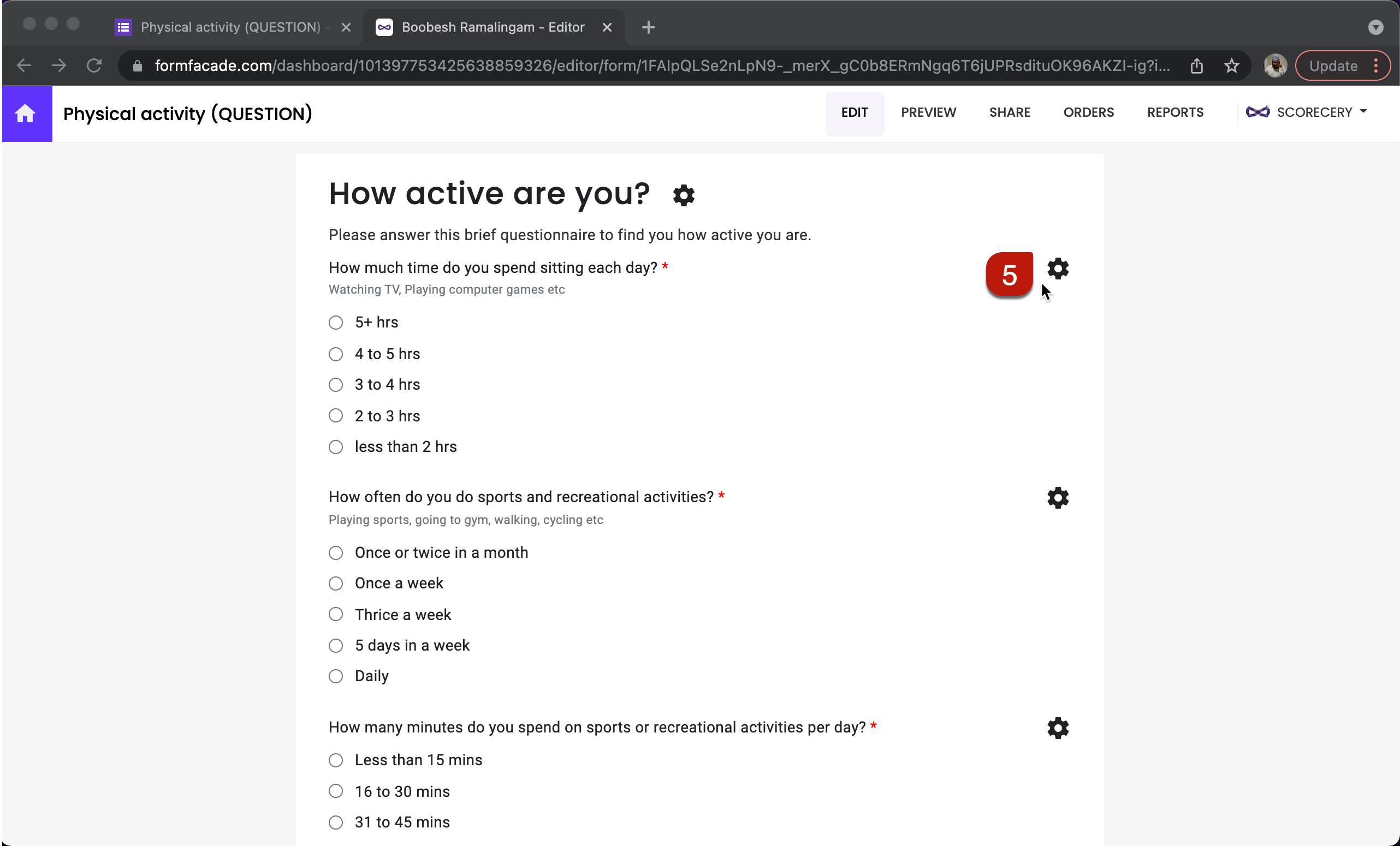 How To Calculate Multiple Scores By Adding Different ions In Google Forms 