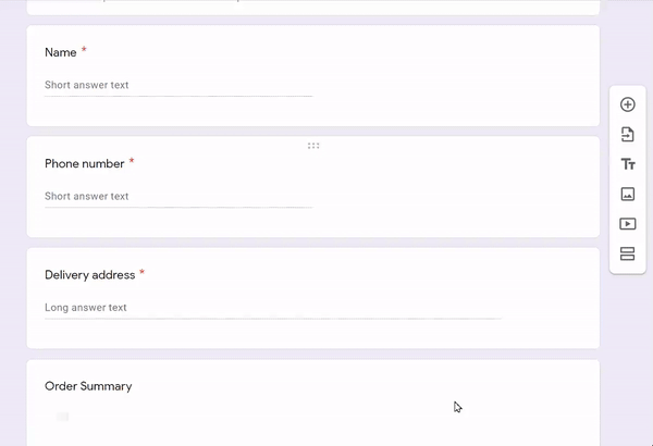 How To Create A Google Order Form
