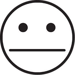 Straight Face Clipart Black And White